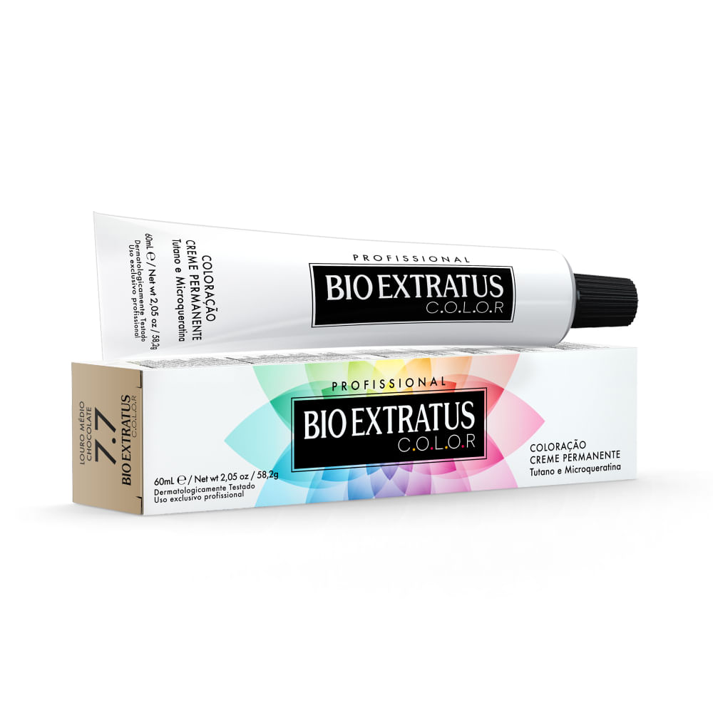 Dye 7.7 - Medium Chocolate Blonde 2,0 Fl Oz - Bio Extratus