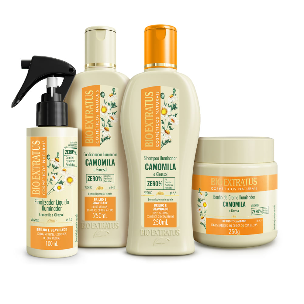 Kit Camomila (250mL/g) Linha Completa - Bio Extratus